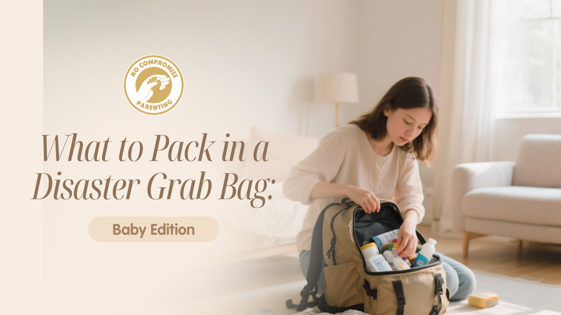 What to Pack in a Disaster Grab Bag: Baby Edition – NurseryVan.com