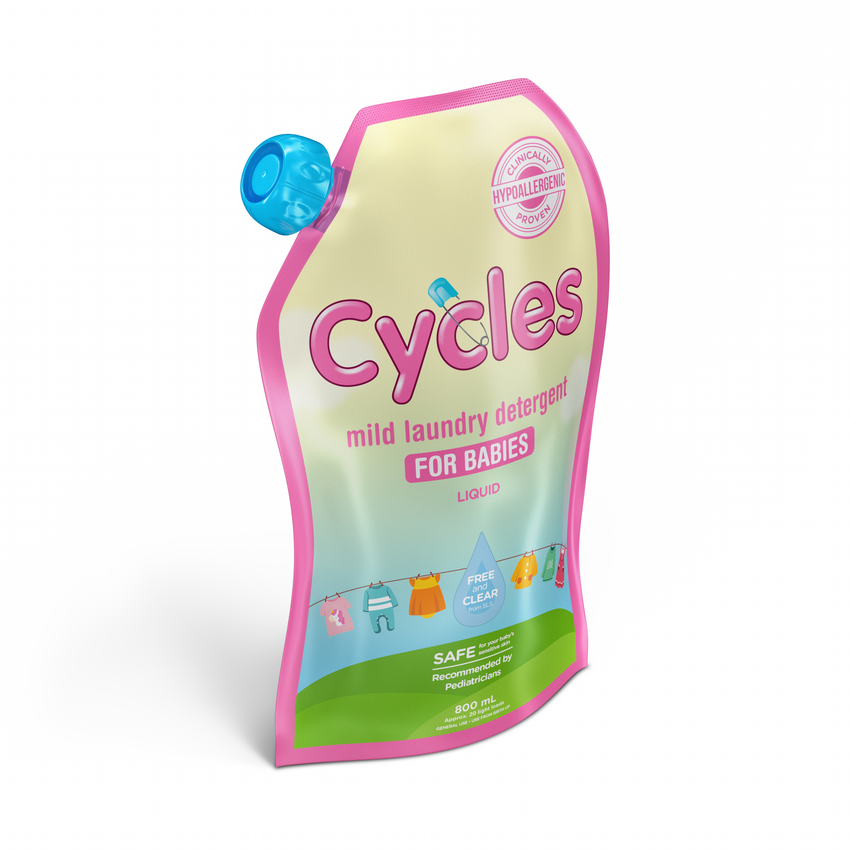 Cycles Baby Mild Laundry Liquid Detergent 800ml – NurseryVan.com